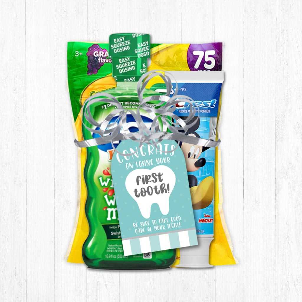 Printable Tooth Fairy Gift Tag Template | Hadley Designs