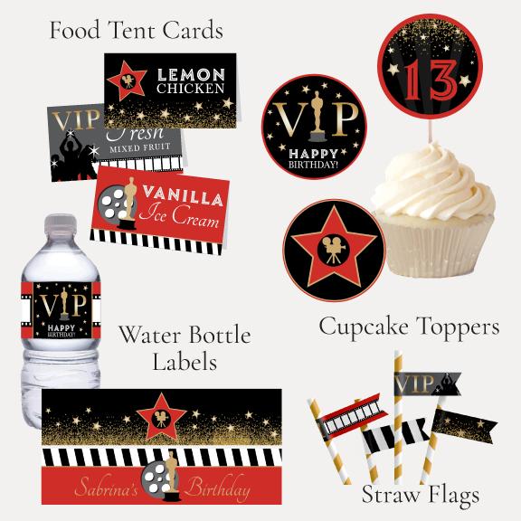 Printable VIP Kids Party Complete Package Templates | Hadley Designs