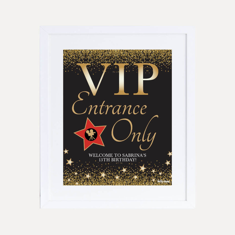 Printable VIP Kids Party Welcome Sign Template | Hadley Designs