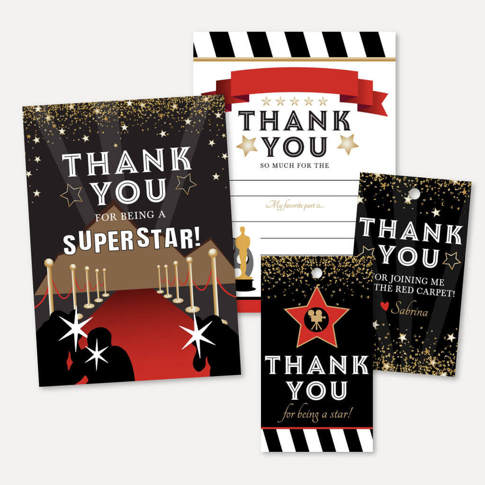 Printable VIP Kids Party Thank You Package Template | Hadley Designs ...
