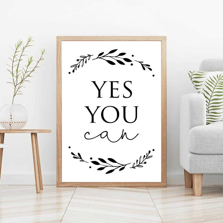 Printable Yes You Can Wall Art Template | Hadley Designs - Printables