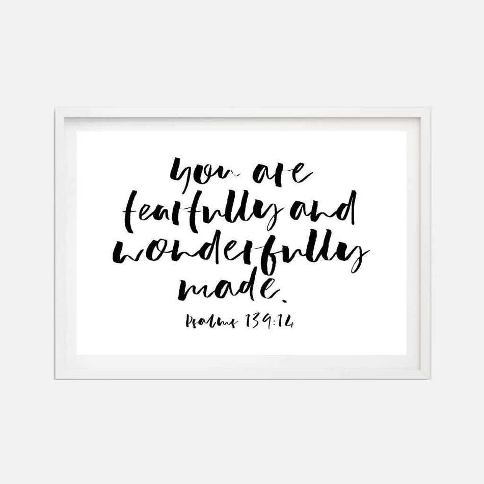 You Are Fearfully And Wonderfully Made Wall Art Printable | Hadley ...
