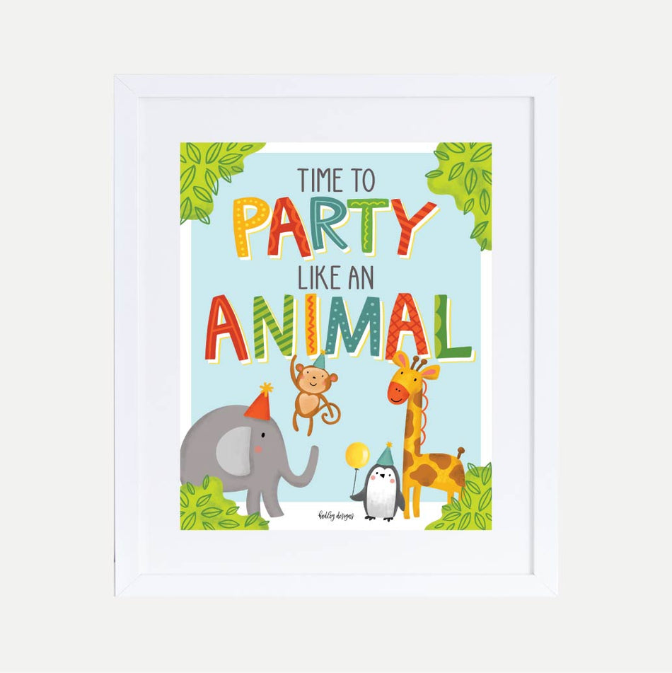 Printable Zoo Printable Birthday Decorations, Birthday Decorations for ...